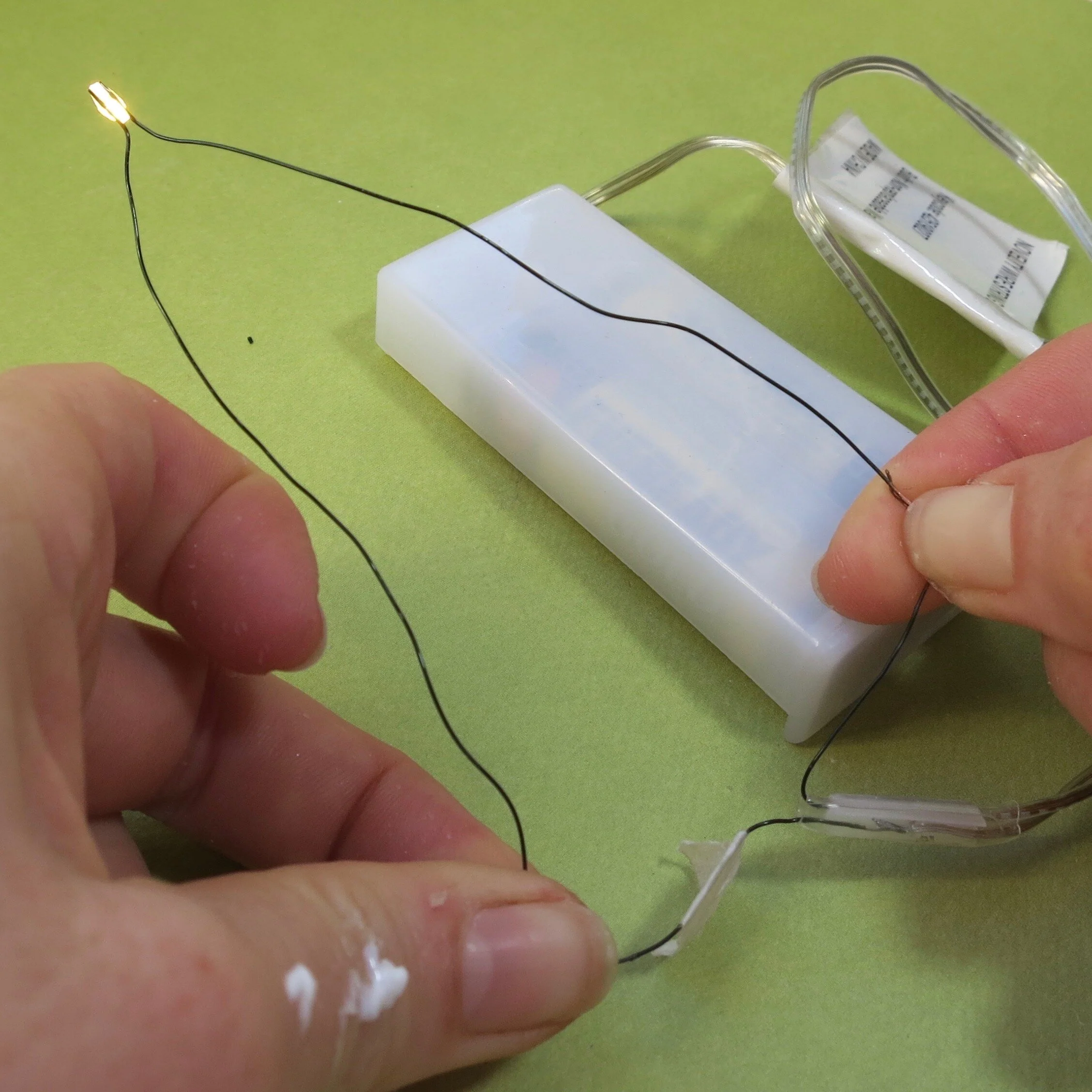 Lighting your house using the string LED lights — Red Cottage Miniatures