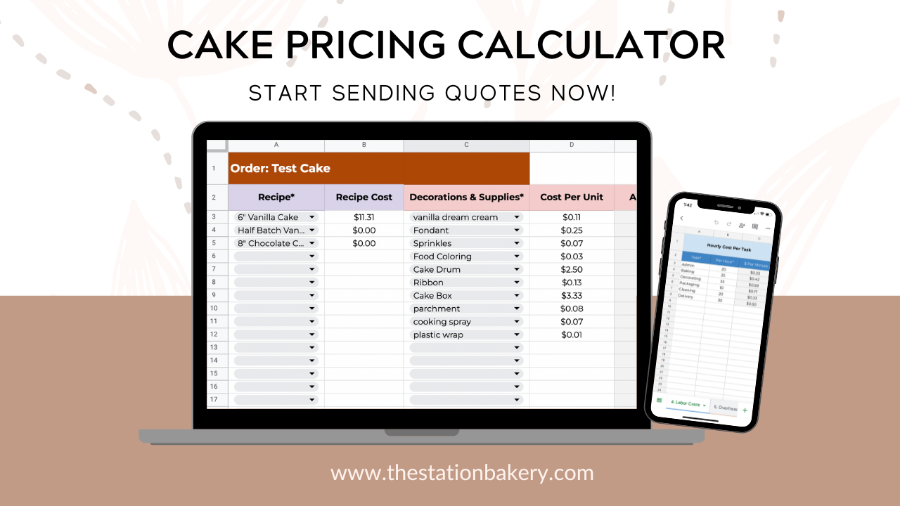 How to Calculate Overheads when Pricing a Cake for Your Home Bakery ...