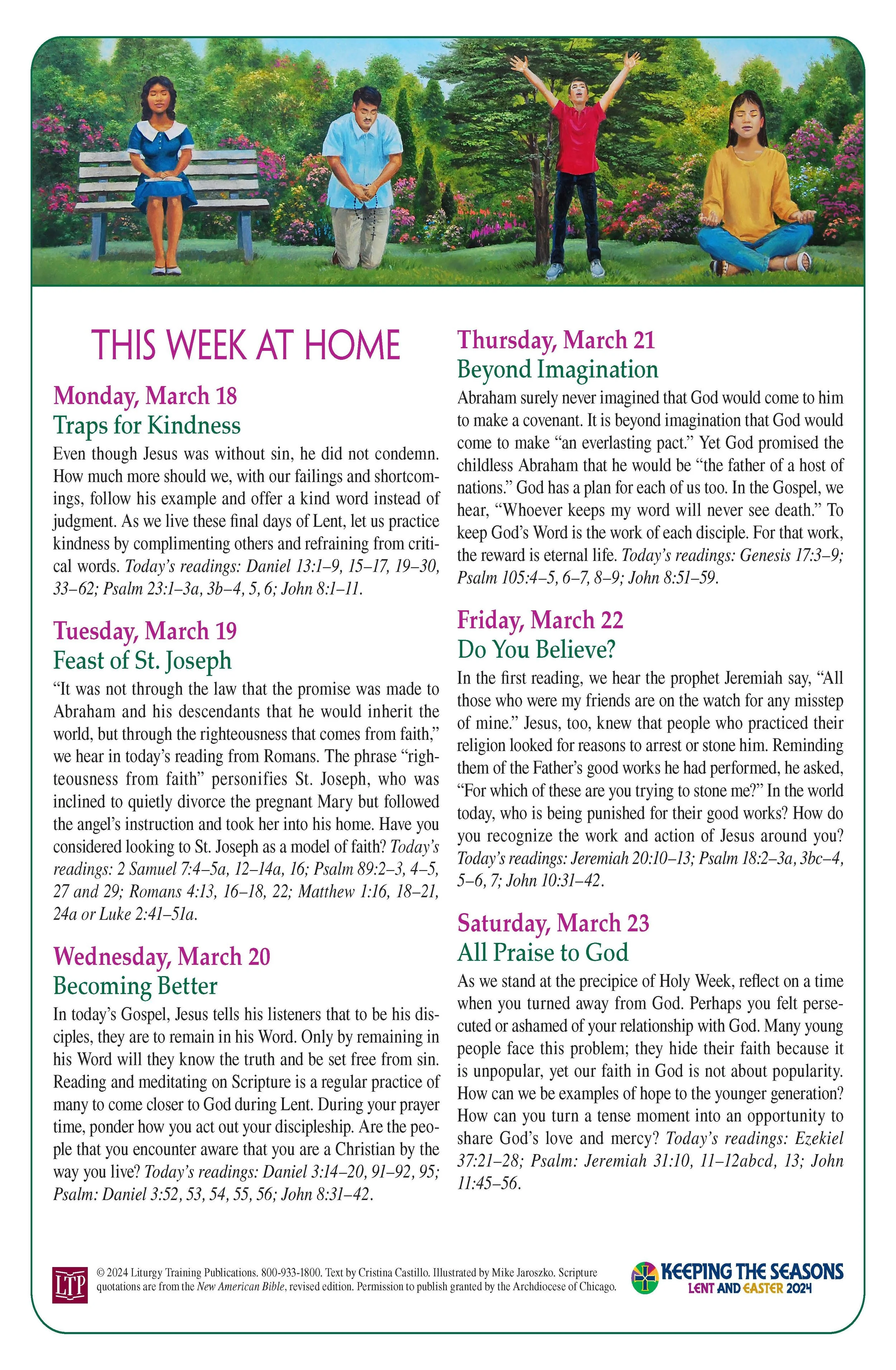 Lent Landing Page — St. Josephine Bakhita Parish