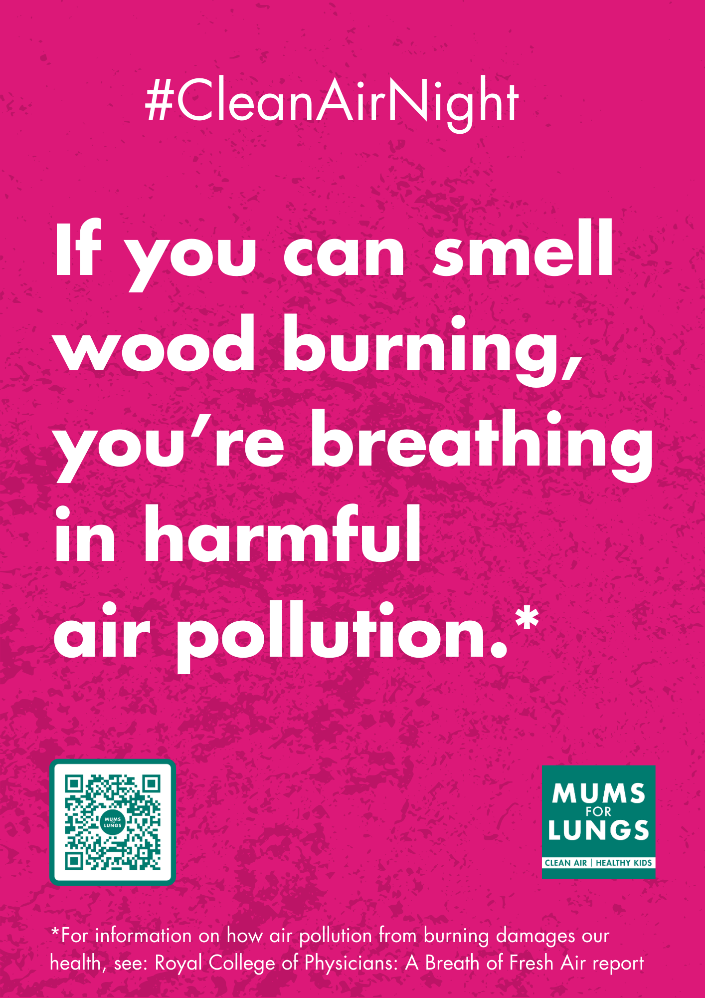 Clean Air Night posters — Mums for Lungs