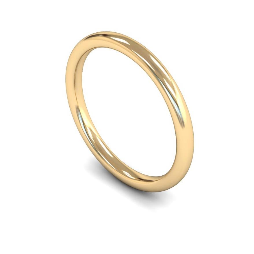 Court Shaped Wedding Band — Webley London
