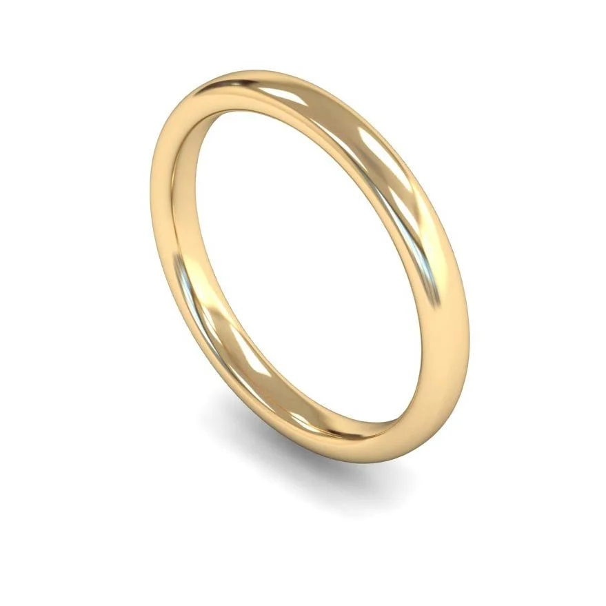 Court Shaped Wedding Band — Webley London