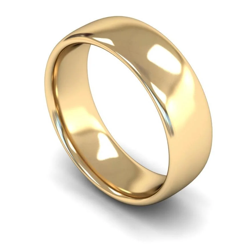 Court Shaped Wedding Band — Webley London