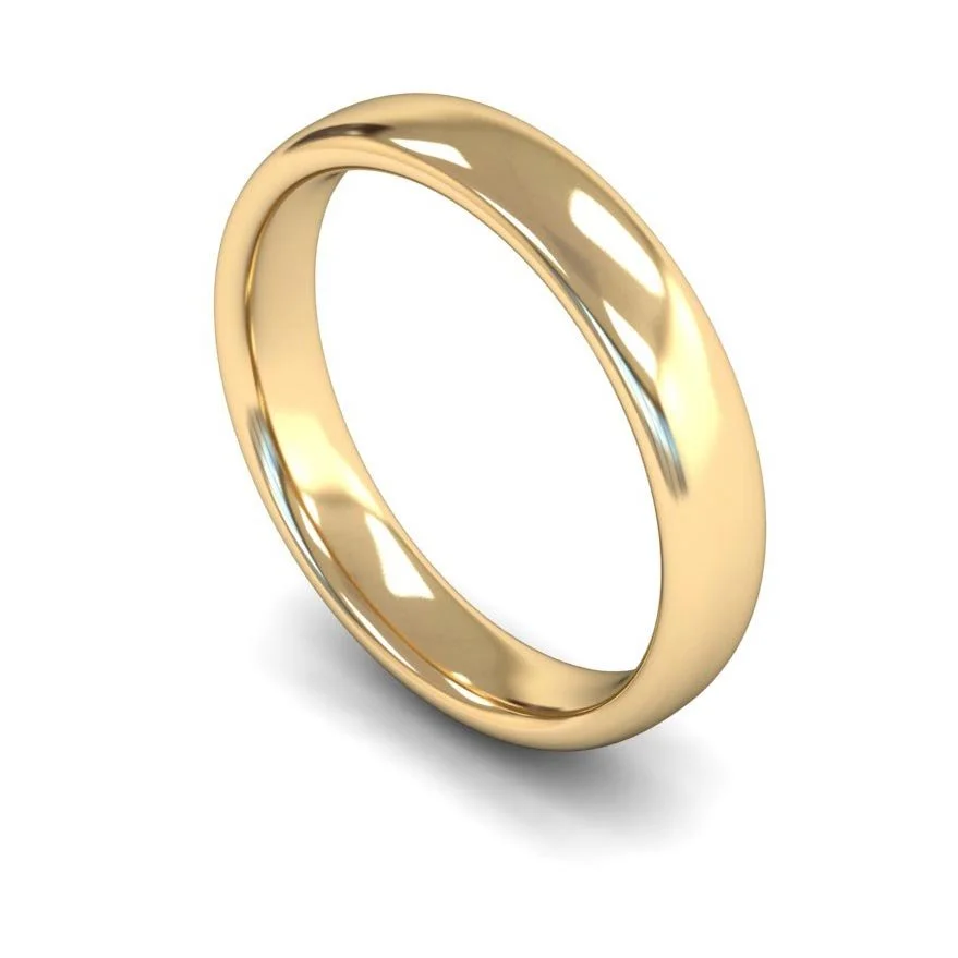 Court Shaped Wedding Band — Webley London