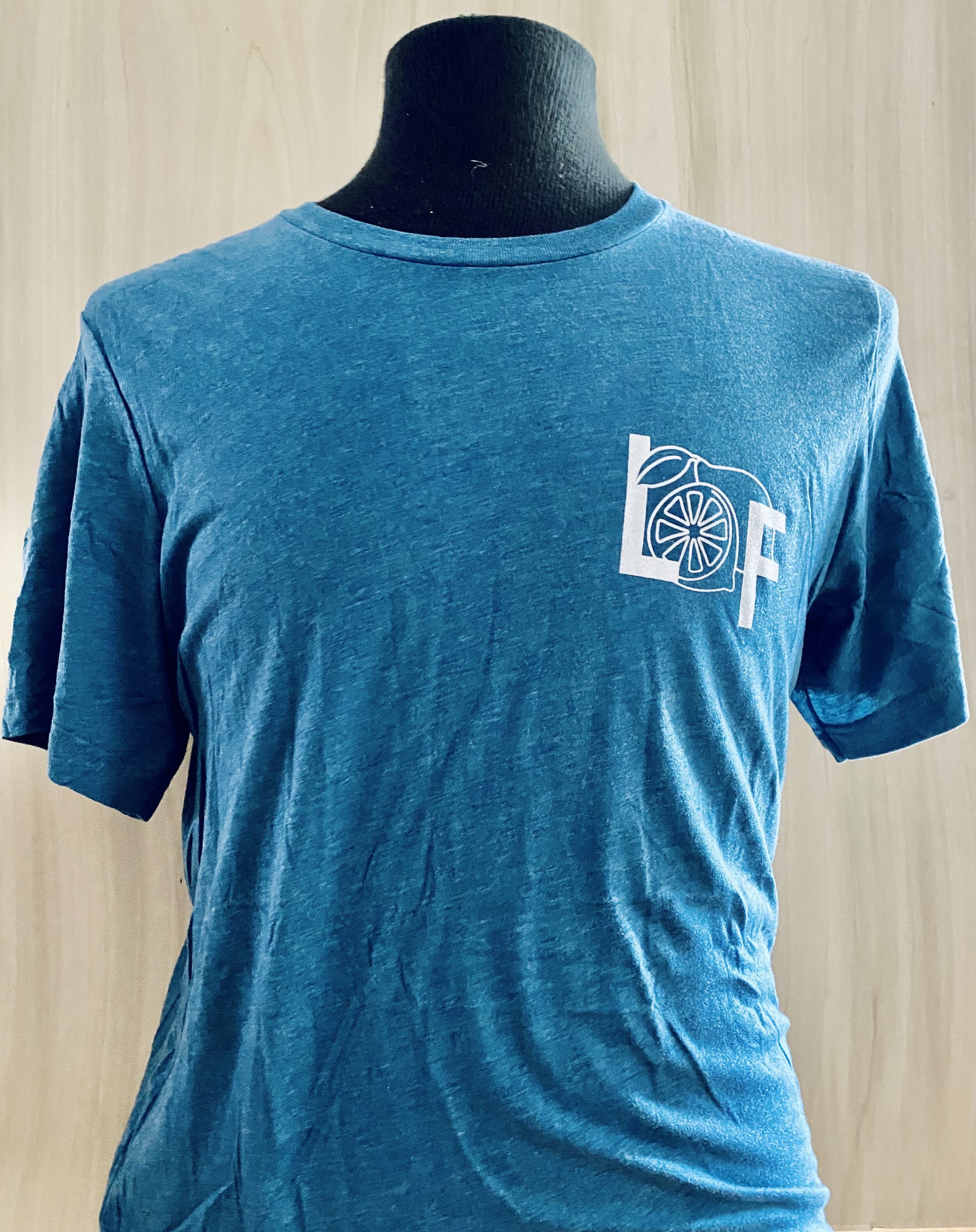 Men's T-Shirt in Steel Blue — LIVING FOODS