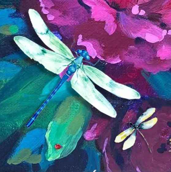 Dragonfly Acrylic Painting