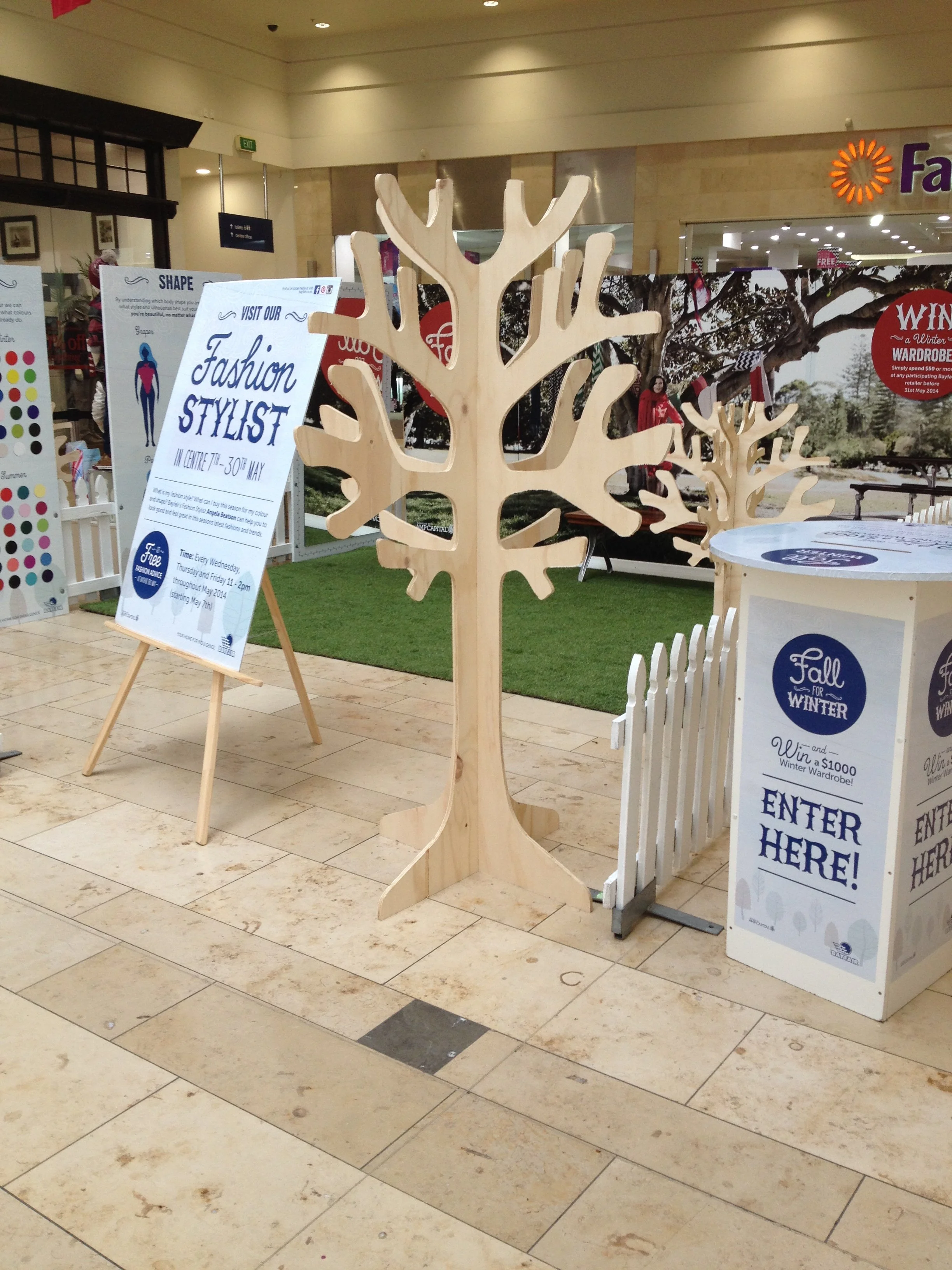Plywood Display, Bayfair Mount Maunganui