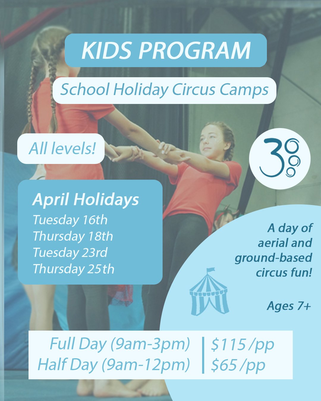 School Holidays — Three Rings Aerial & Circus Arts