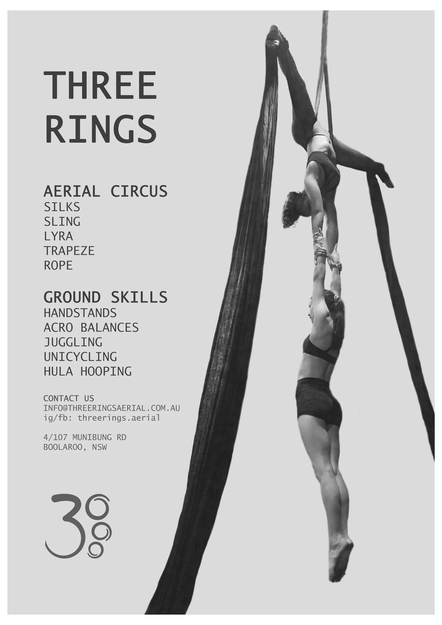 About 1 — Three Rings Aerial & Circus Arts