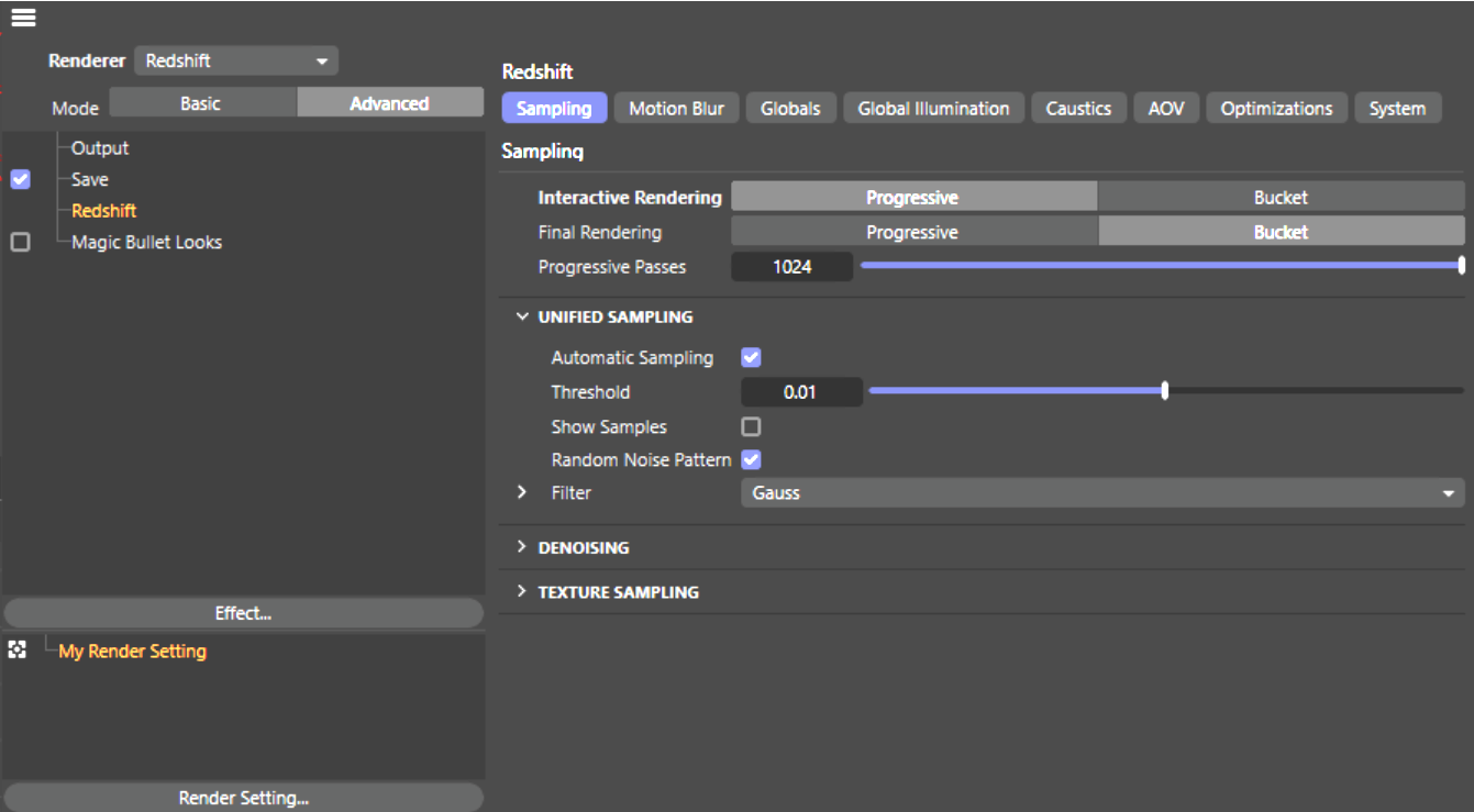 Redshift Settings for Preview and Final Renders — Grayson Mendenhall