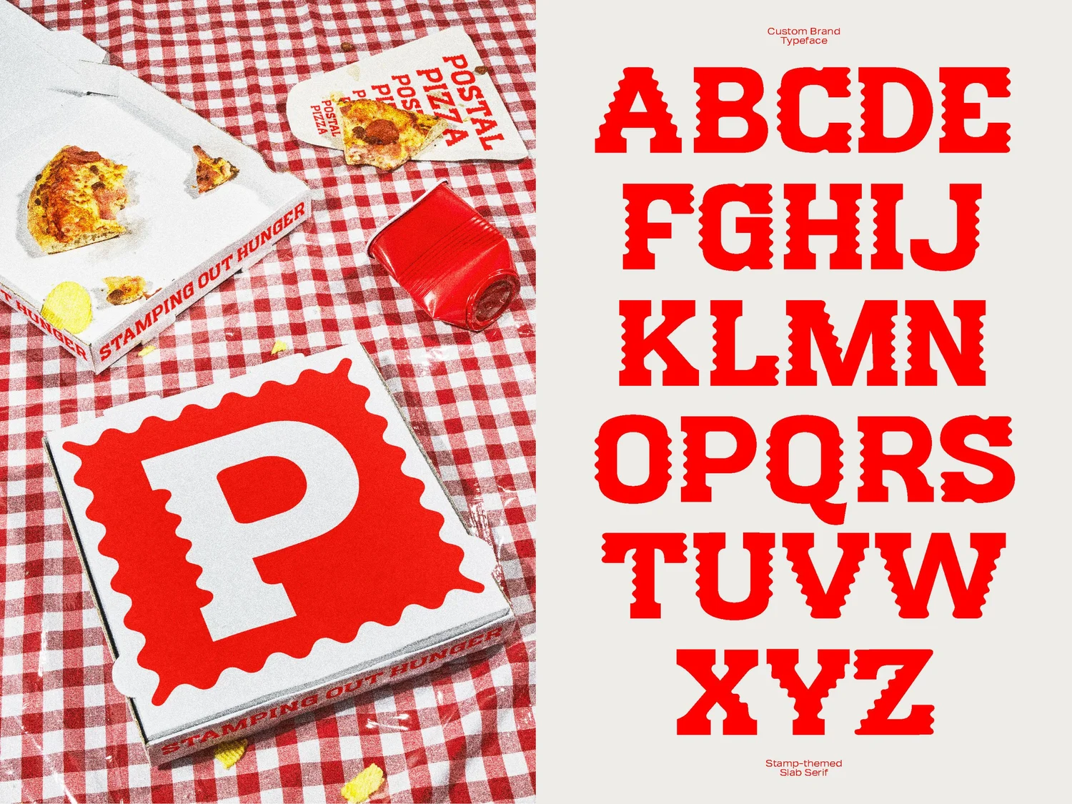 Postal Pizza - Brand Identity & Typeface — Barrett RM Type