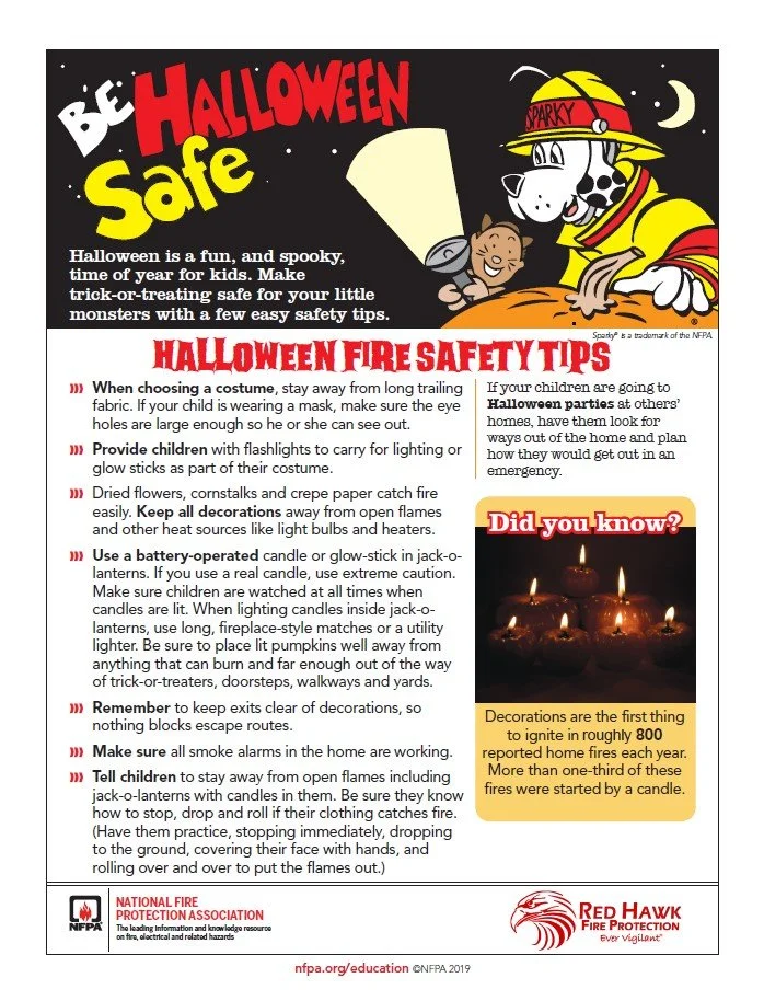 Halloween Fire Safety Tips - Holiday Fire Prevention Guide — Red Hawk ...