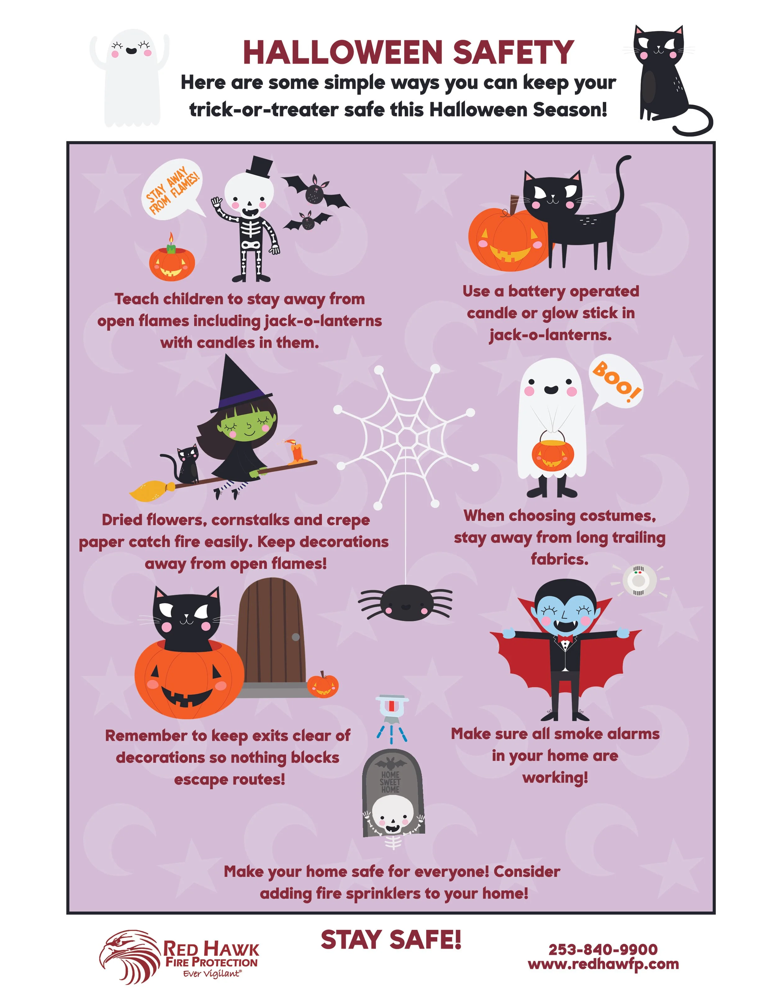 Halloween Fire Safety Tips - Holiday Fire Prevention Guide — Red Hawk ...