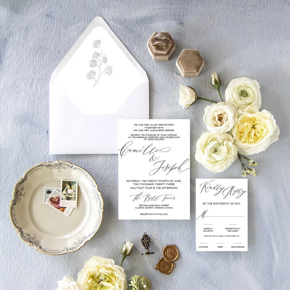 Siena Wedding Invitation — Santina Amendola Design | Romantic Wedding ...