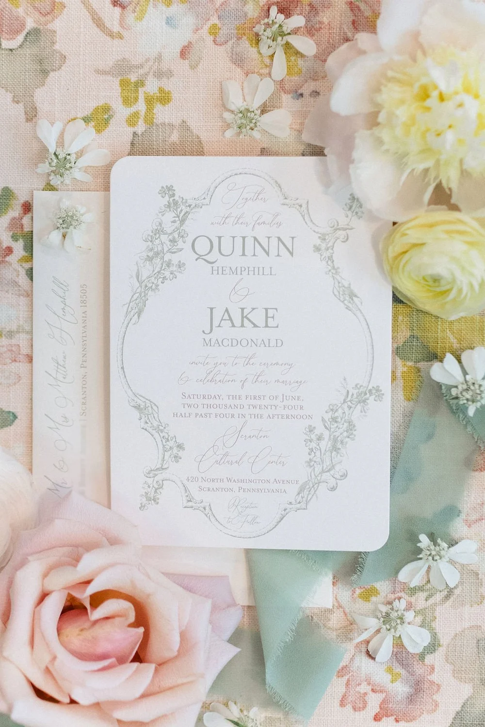 Firenze Wedding Invitation — Santina Amendola Design | Romantic Wedding ...