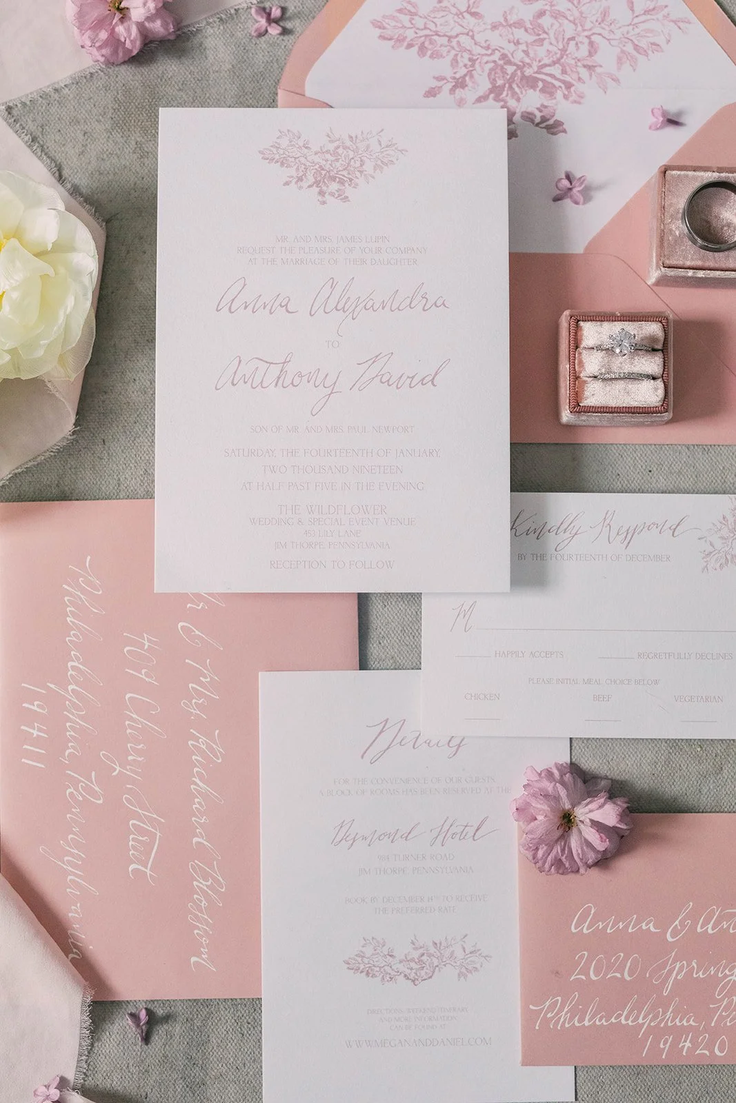 Roma Wedding Invitation — Santina Amendola Design | Romantic Wedding ...