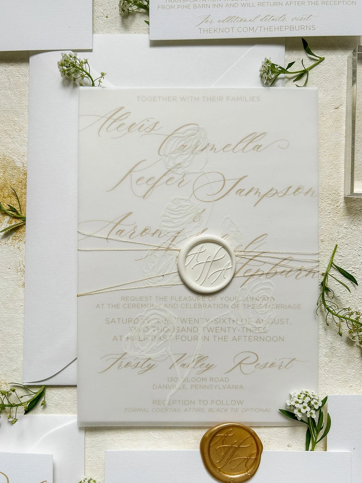 Siena Wedding Invitation — Santina Amendola Design | Romantic Wedding ...