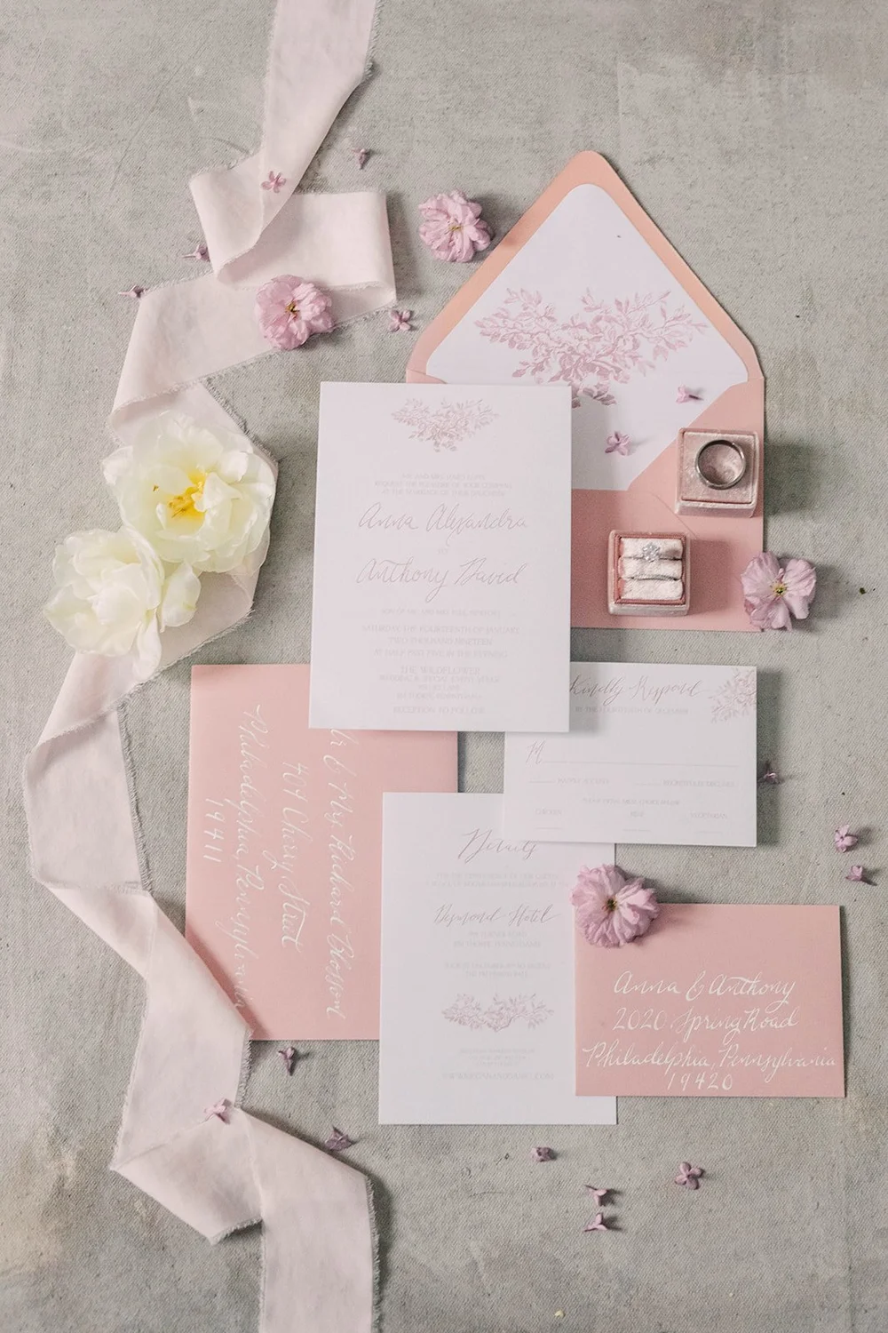 Roma Wedding Invitation — Santina Amendola Design | Romantic Wedding ...