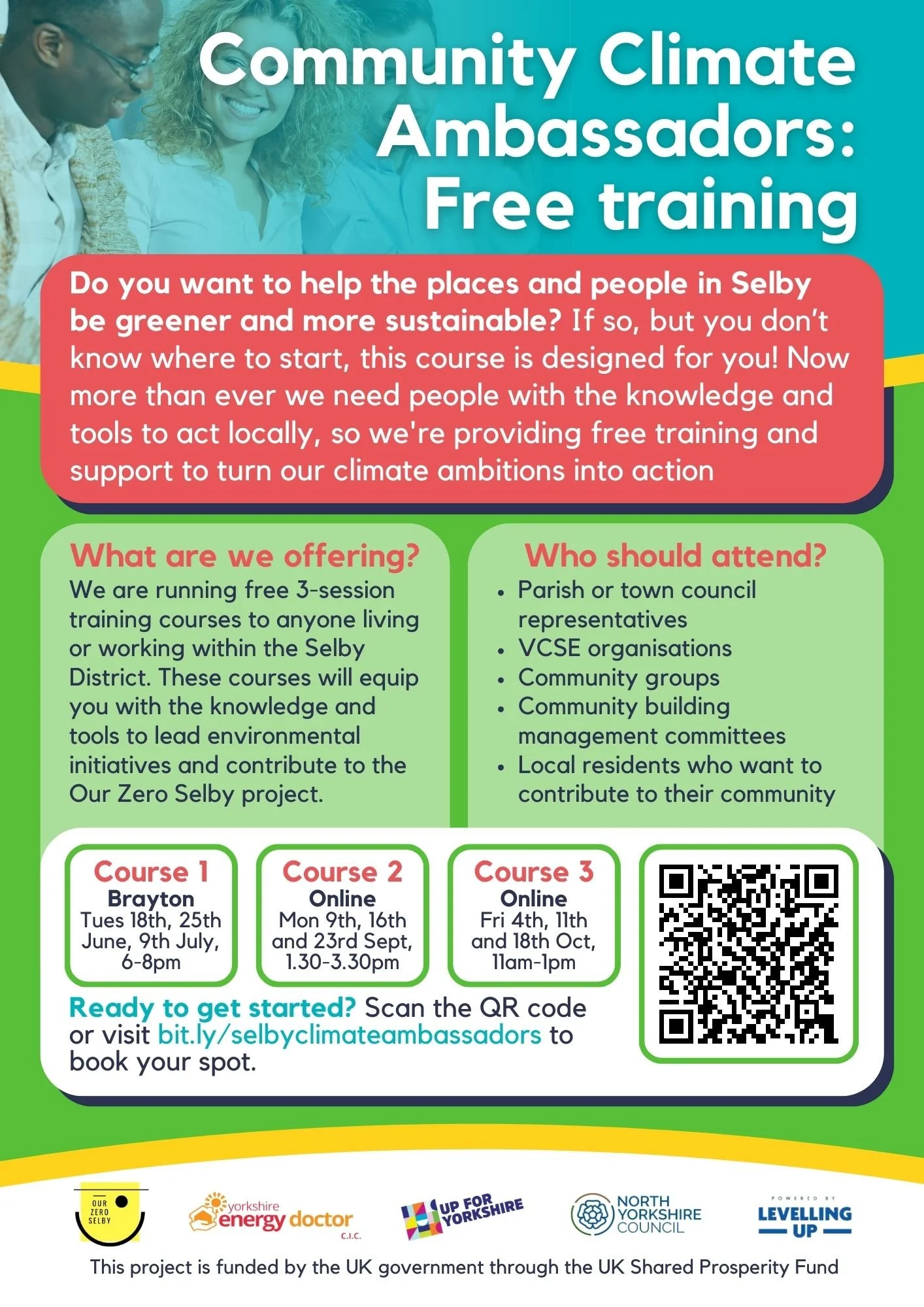 Community Climate Ambassadors training — Our Zero Selby