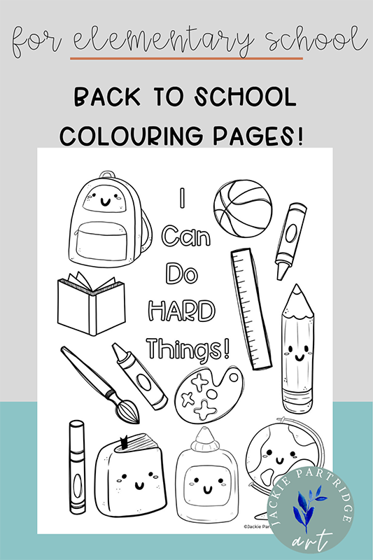 Back to School Art Activity — Jackie Partridge Art