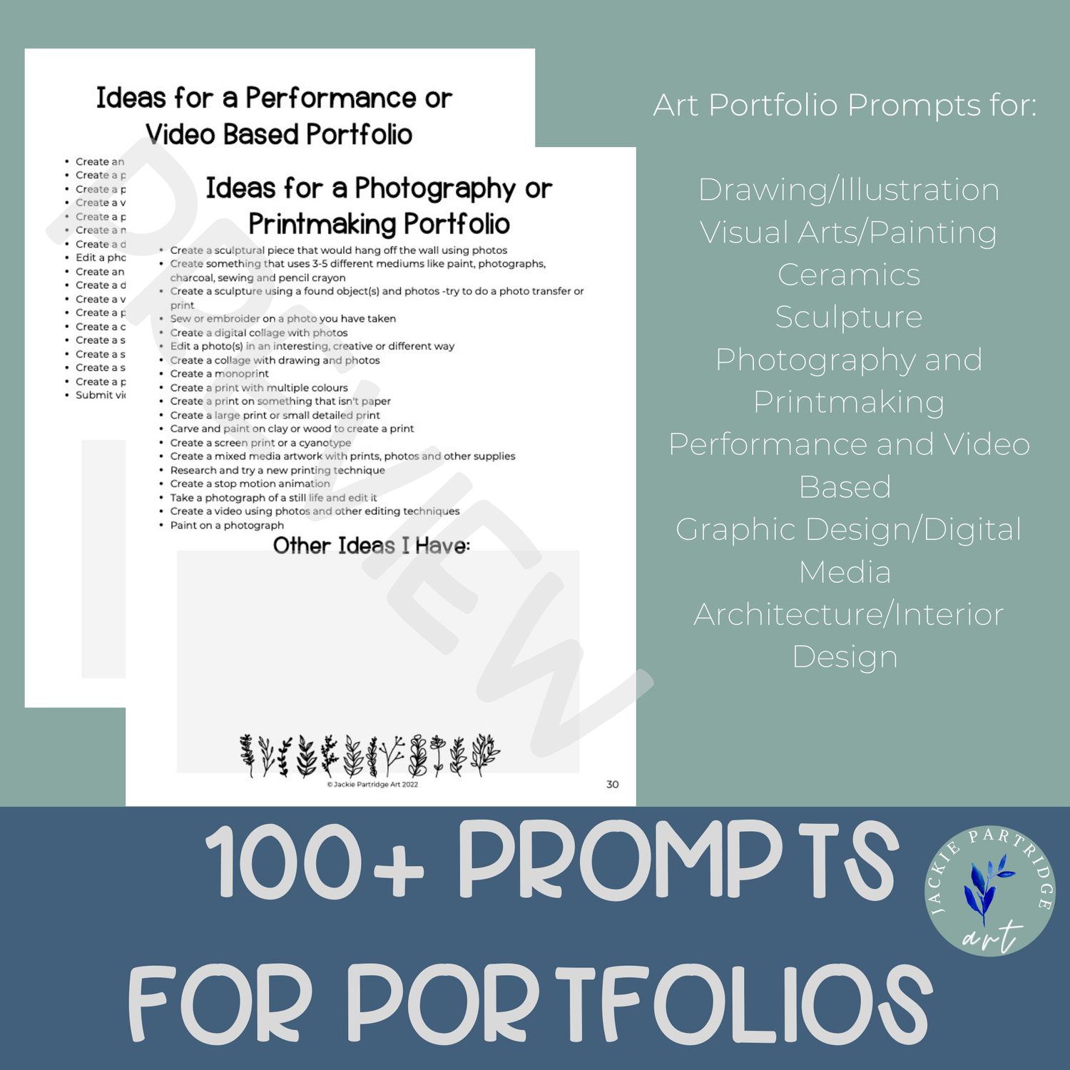 Art Portfolio Resources — Jackie Partridge Art