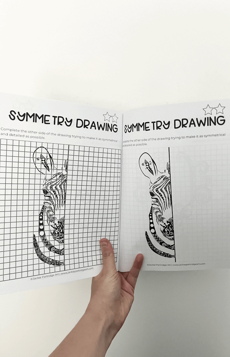 Free Symmetry Drawing Worksheets — Jackie Partridge Art