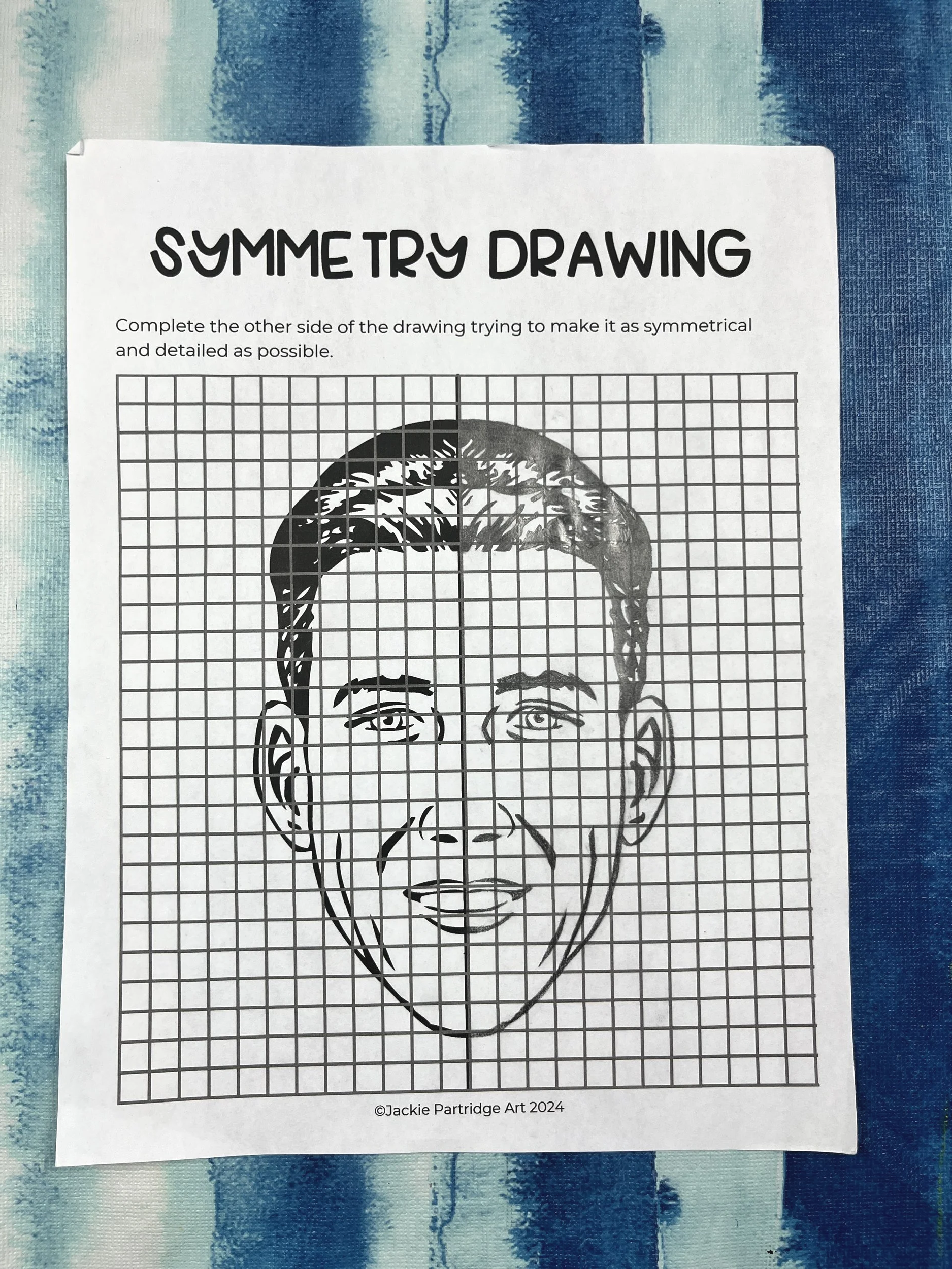 Symmetry Drawing Worksheet — Jackie Partridge Art