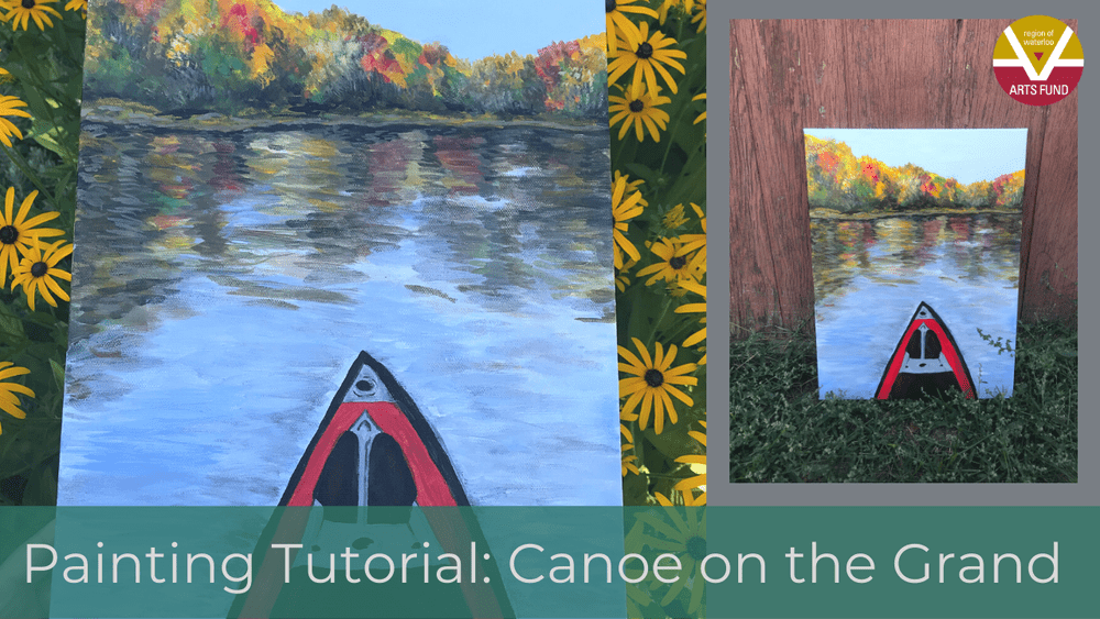 Painting of Canoe on Water — Jackie Partridge Art