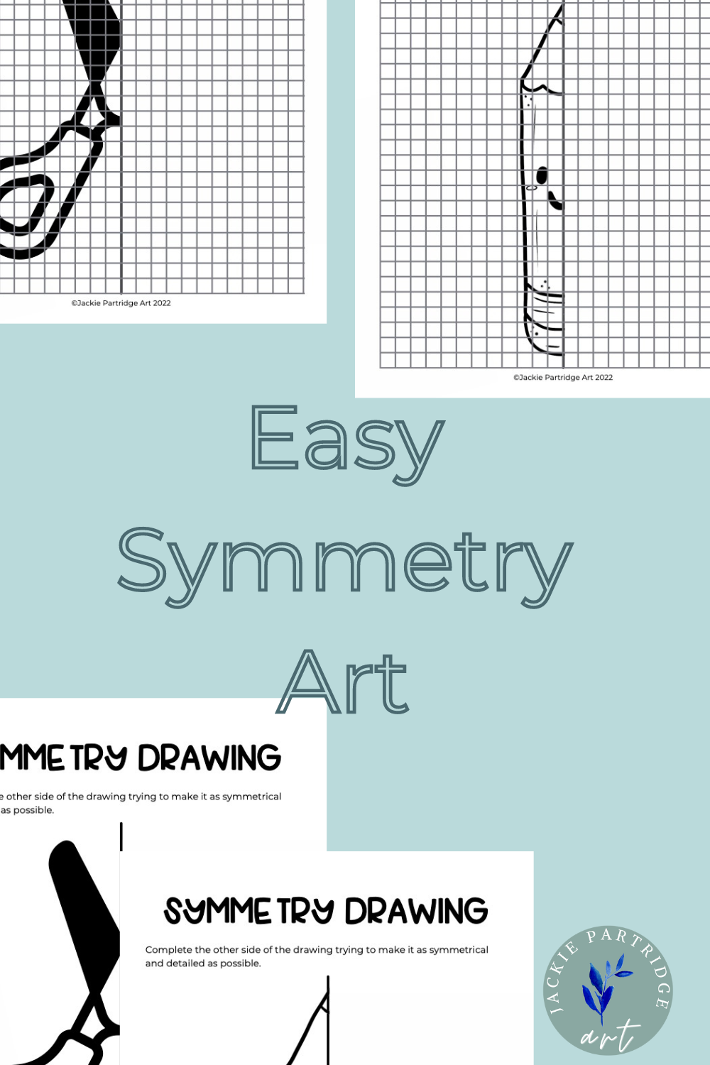 Free Symmetry Drawing Worksheets — Jackie Partridge Art