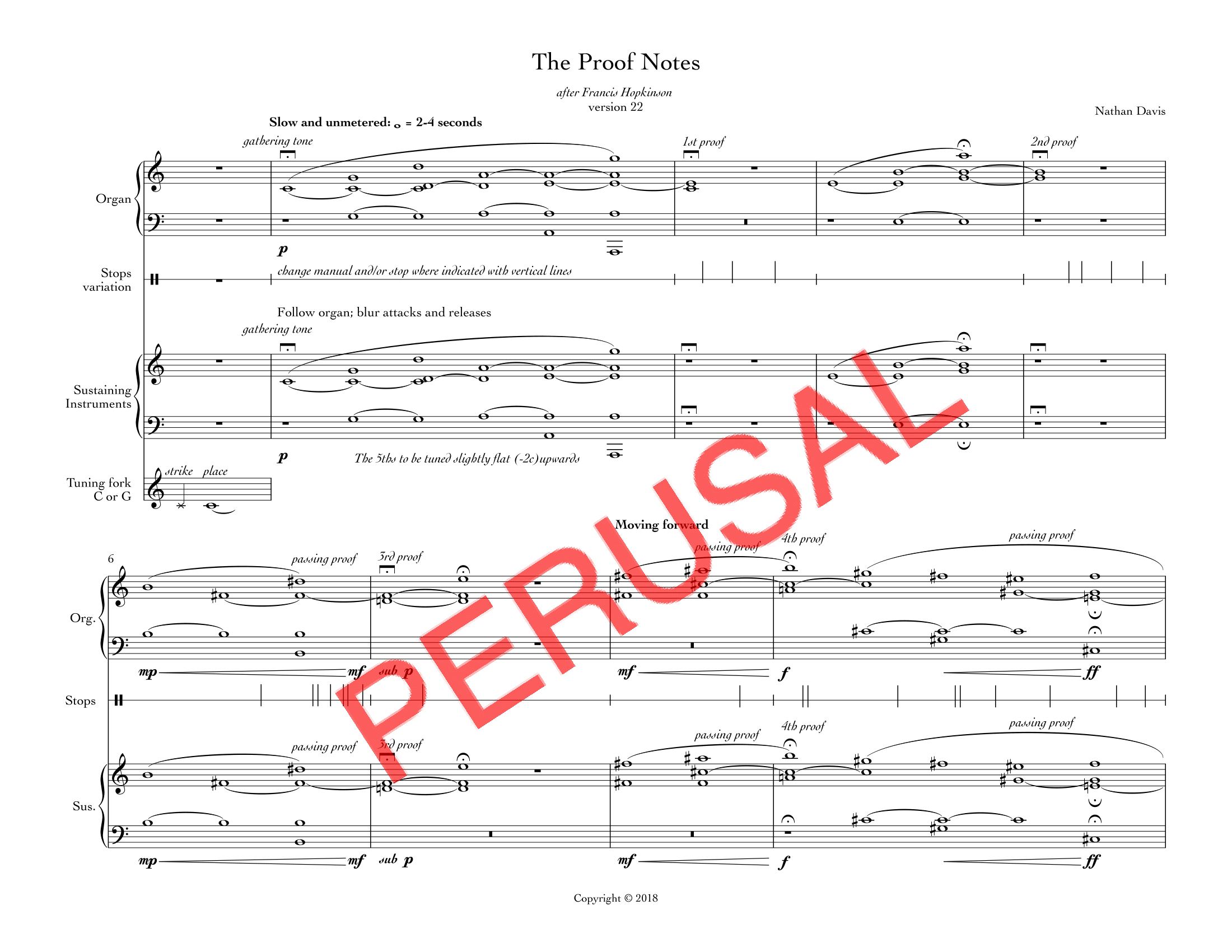 The Proof Notes (2018) — Nathan Davis