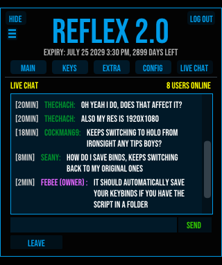 Reflex Rust Scripts