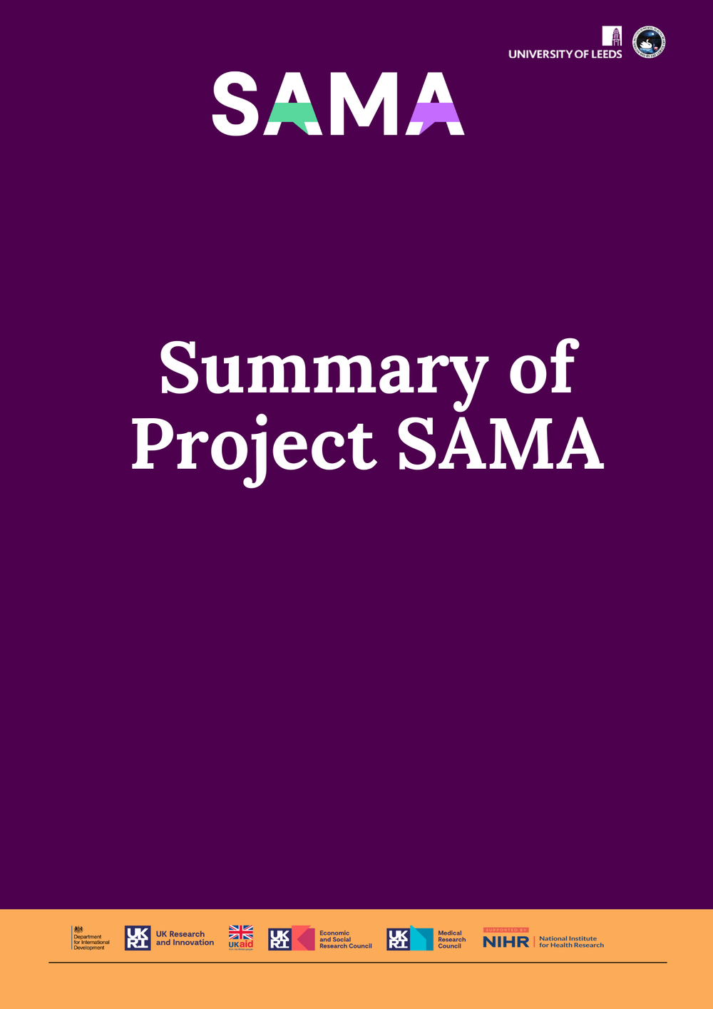Project Summary — Sama Full Site