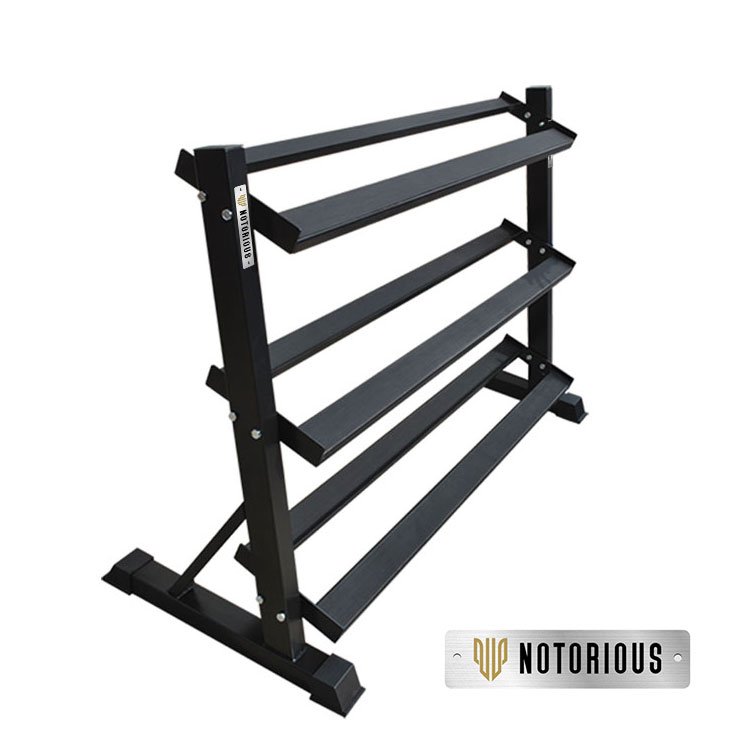 Notorious 3-Tier Hex Rubber Dumbbell Rack — 360 Sports Products