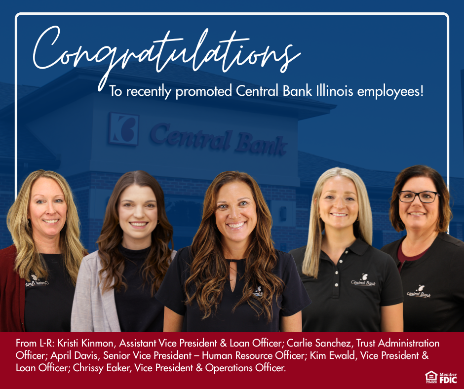 Central Bank Illinois Announces Key Officer Promotions — Geneseo Current
