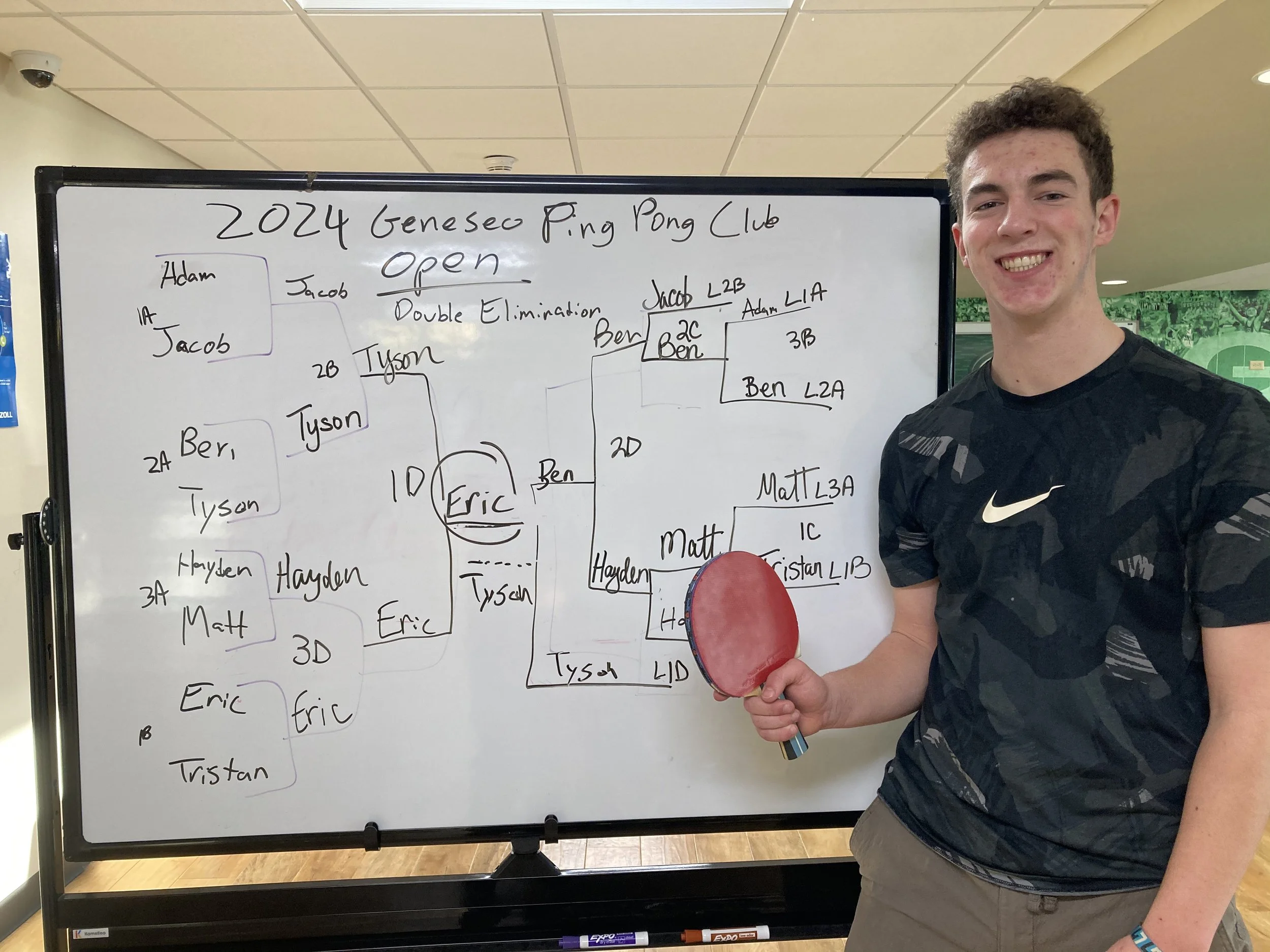 Eric States Wins GHS Ping Pong Tournament — Geneseo Current