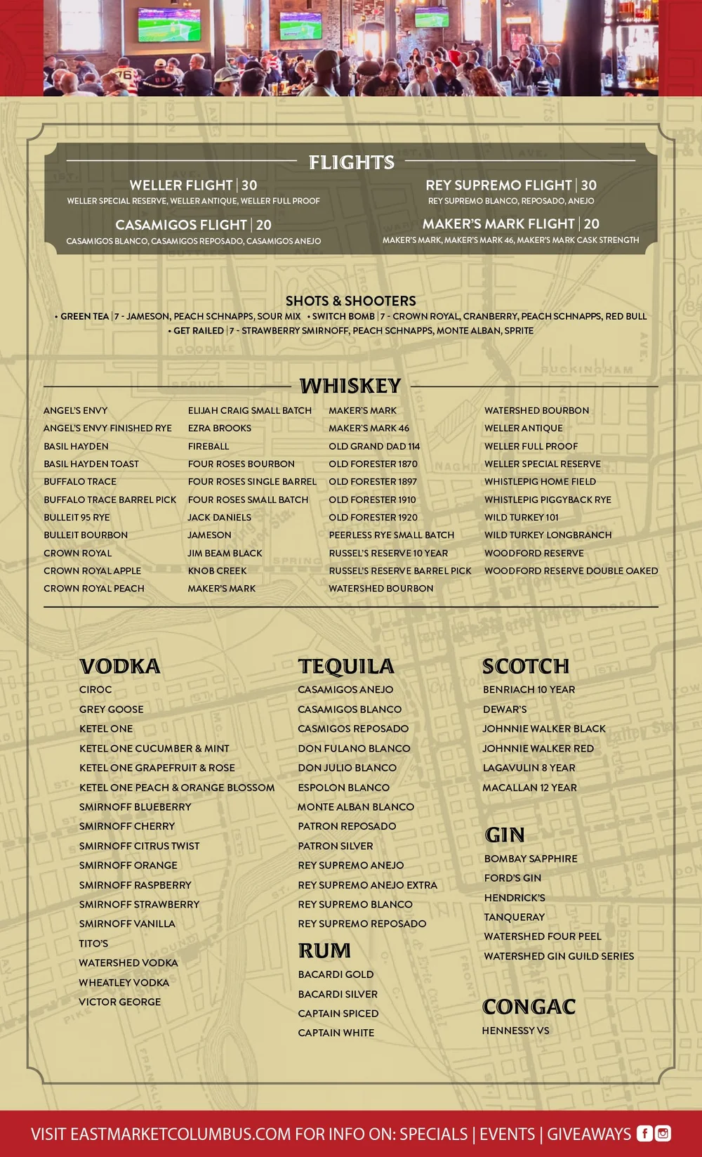 Railhouse Menu — The Historic Trolley District: East Market