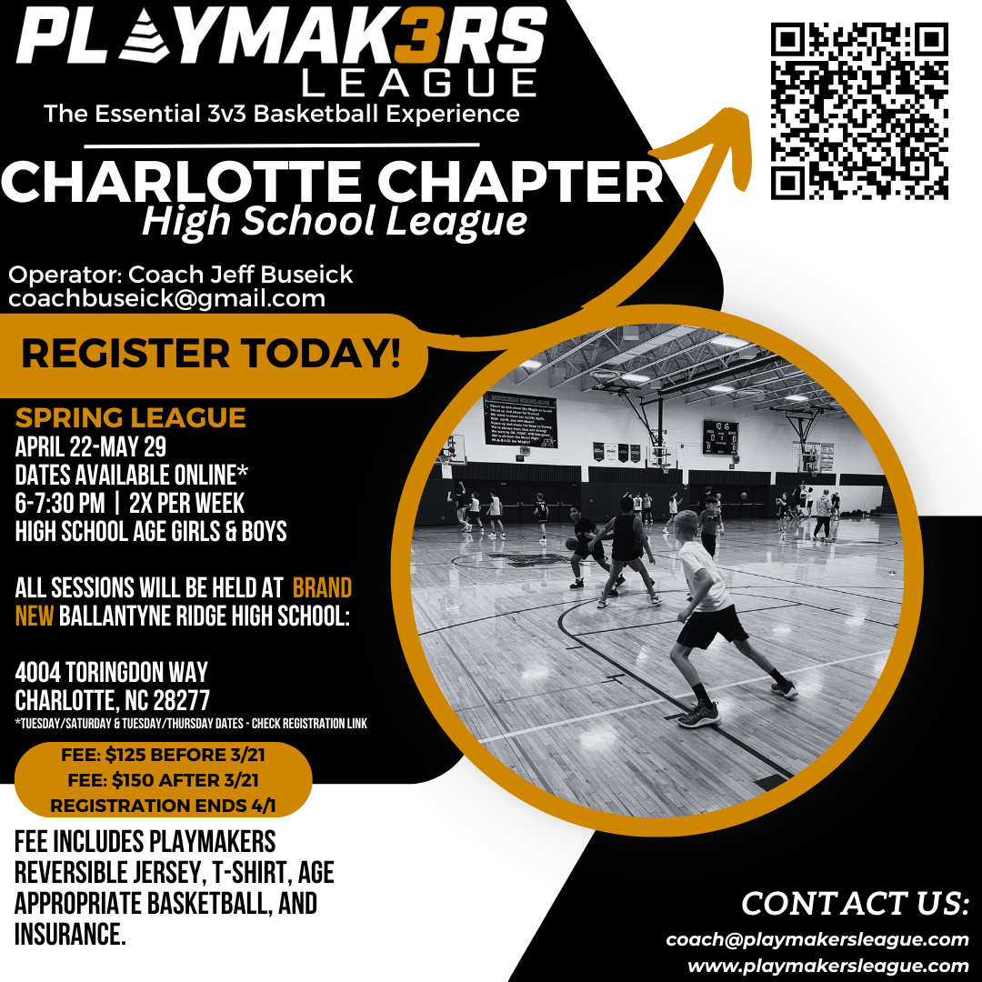 Charlotte Chapter - High School League Registration — Playmakers