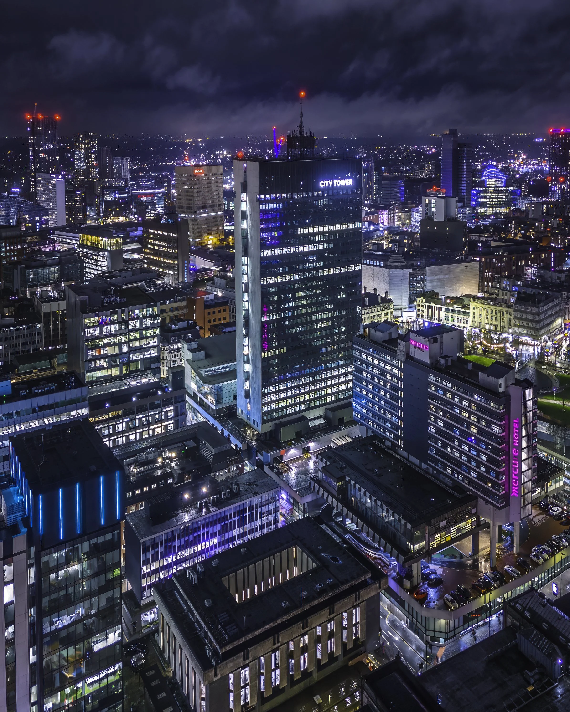 Manchester Central Library and Beyond | Aerial Photography | Prints for ...