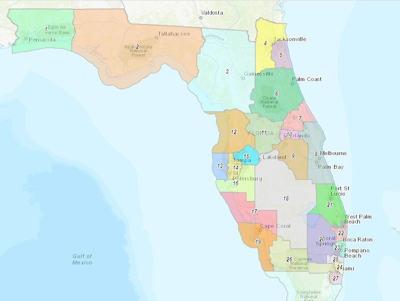 Desantis Congressional Map Largely Leaves Swfl Districts Intact Splits