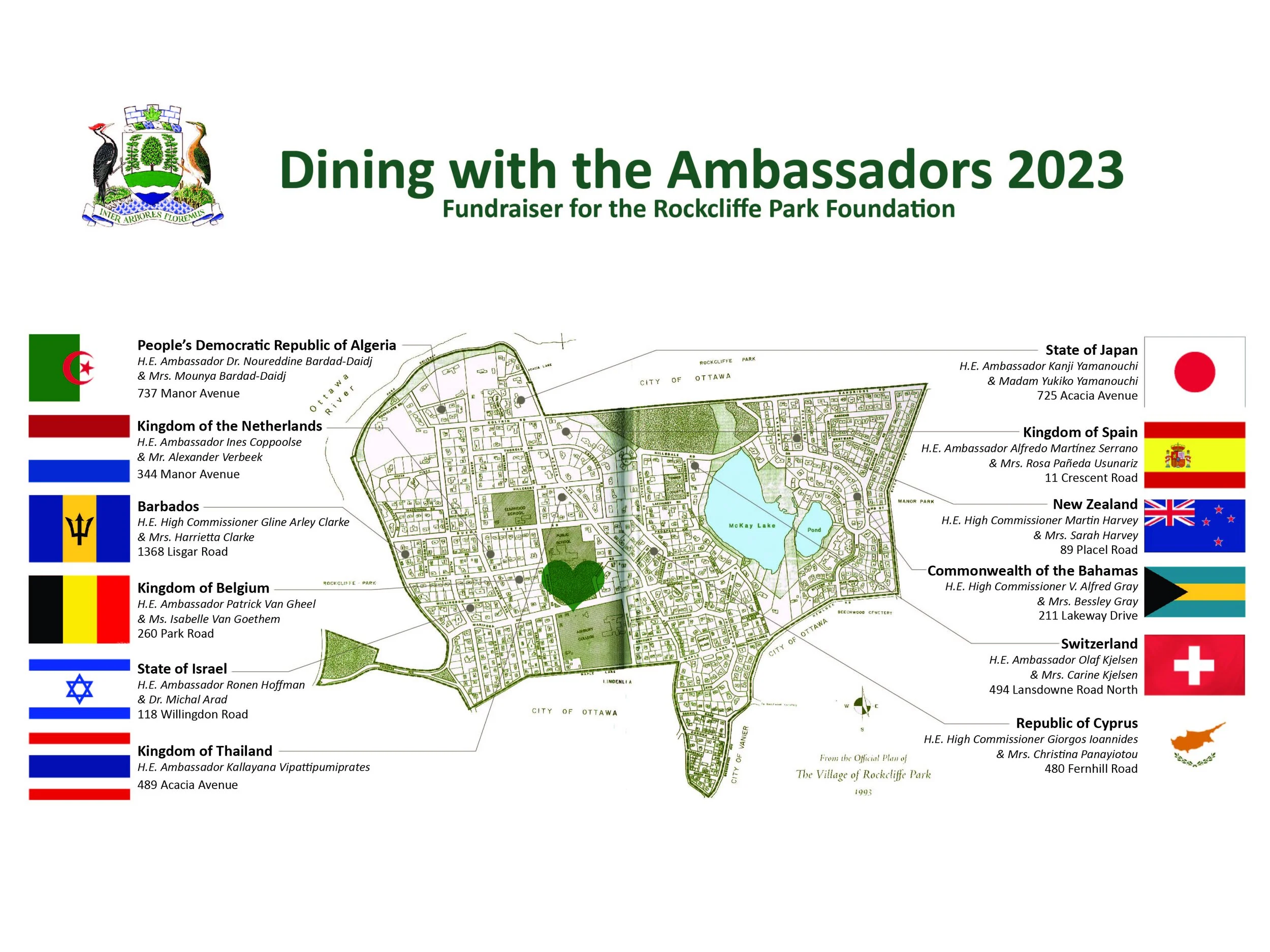 Dining with the Ambassadors — Rockcliffe Park Foundation