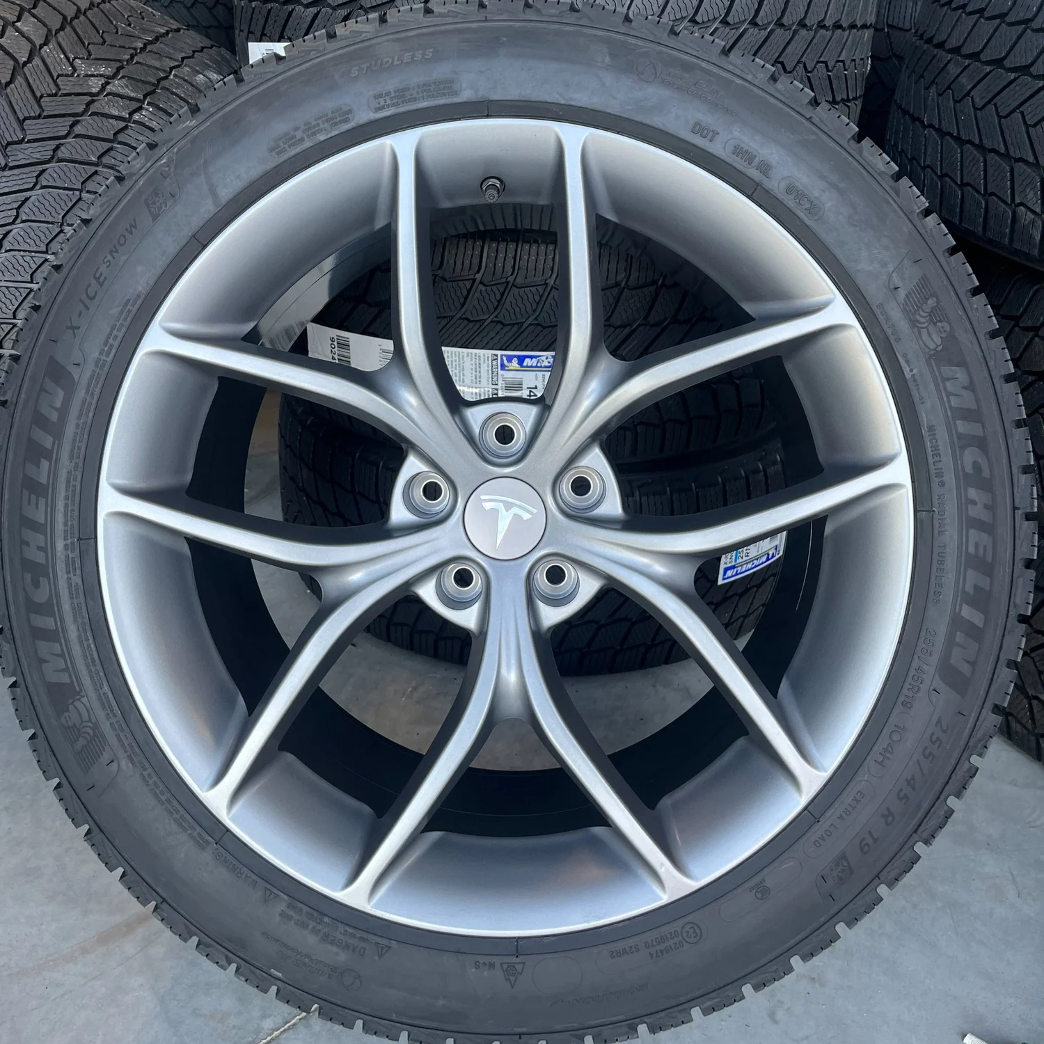Tesla Model Y 19 inch Winter Tire Package — At Home Tires : Tesla Tire ...