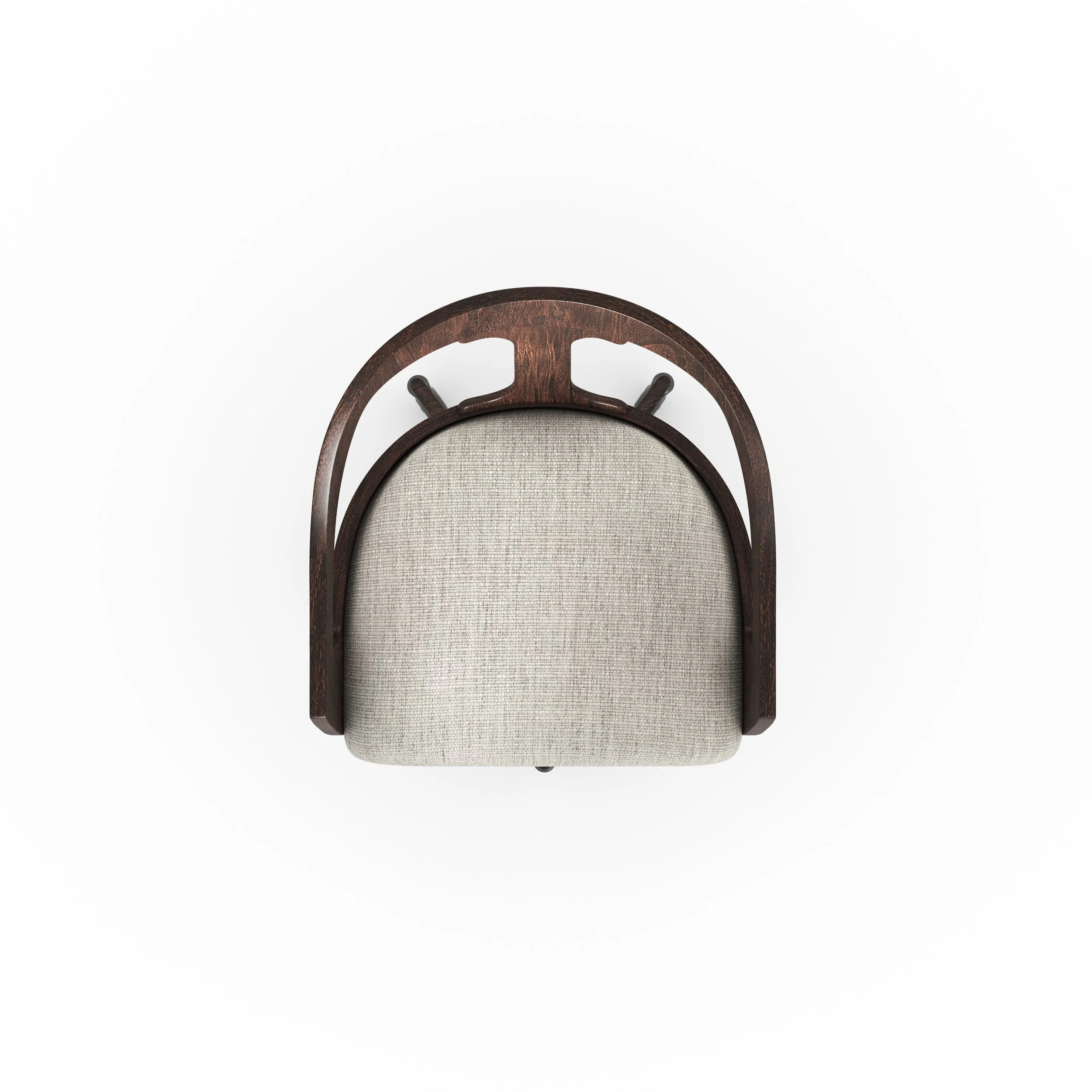 Crescent Desk Chair - 007 Lino Bianco — Casa Ispirata