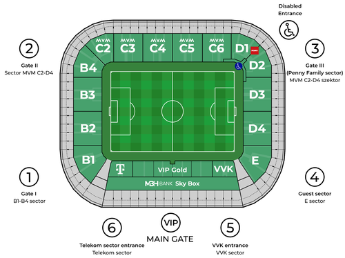 Public Sectors: tickets and information — Groupama Aréna