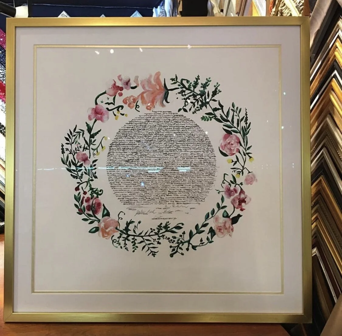 Ketubah Framing — Galleria On Third