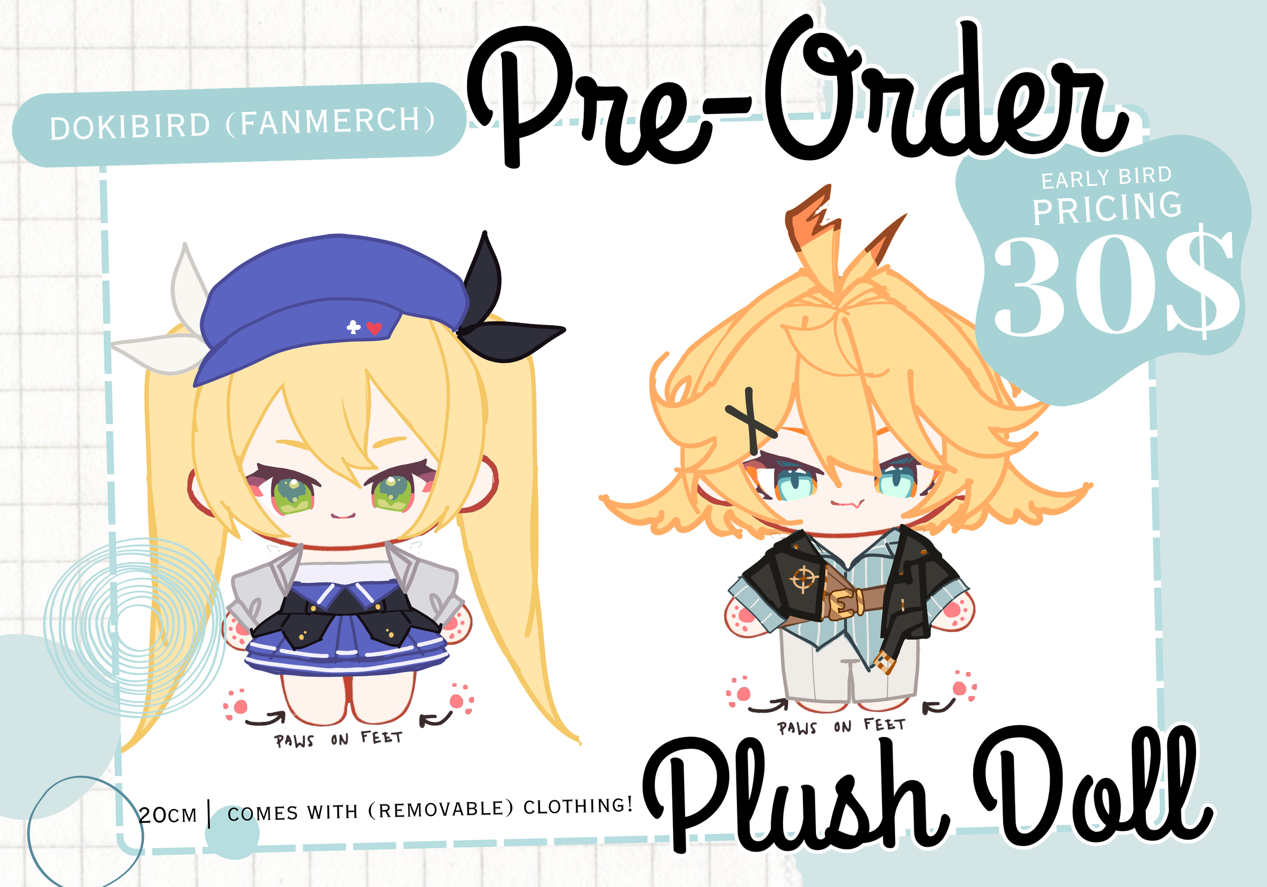 Doki Bird 20cm Plush — 534 STUDIO