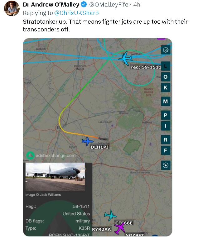 USAF Confirms Drone Incursions Over UK Bases Spanning Five Consecutive ...
