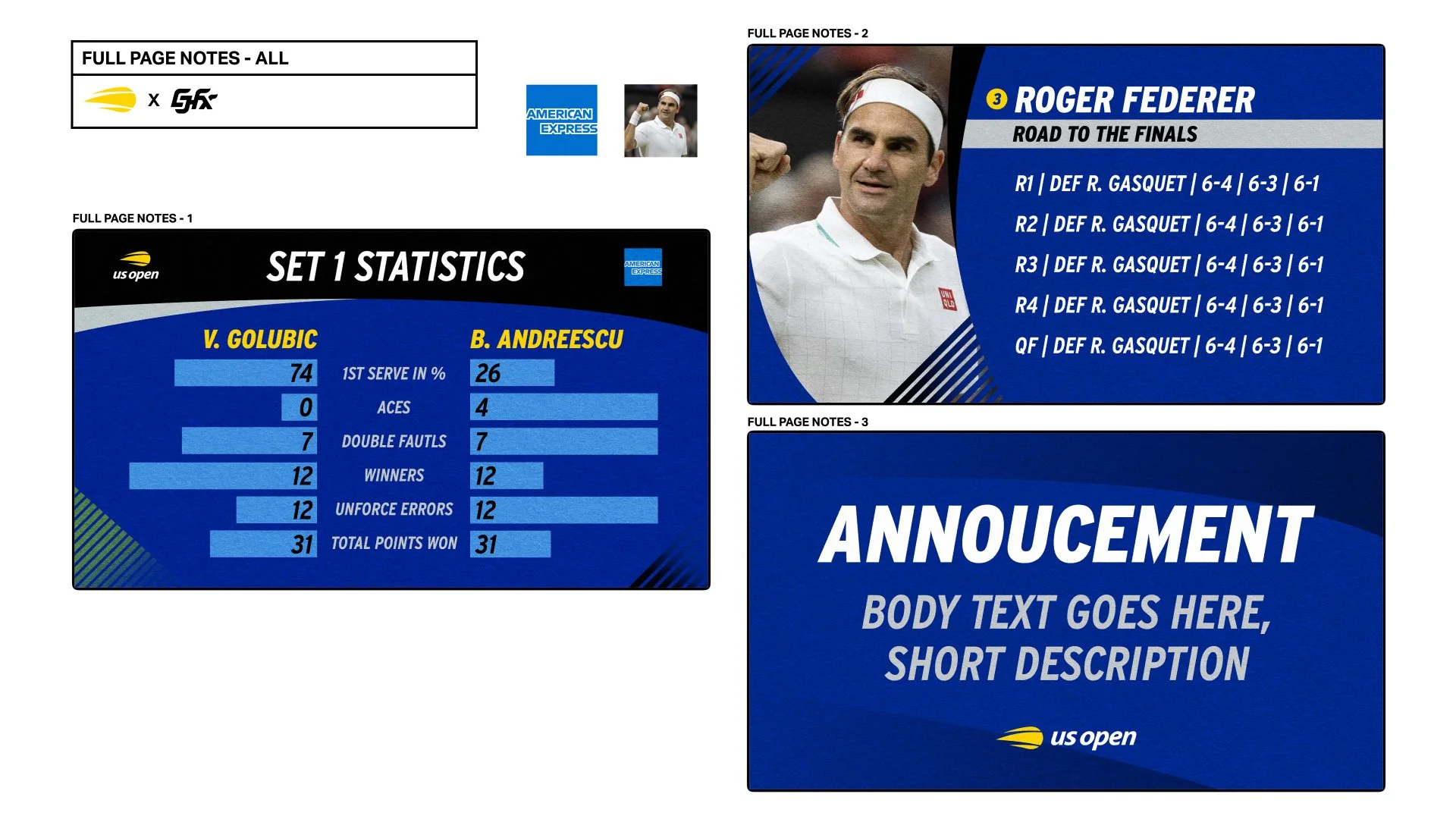 US Open GFX Package — Colosseum