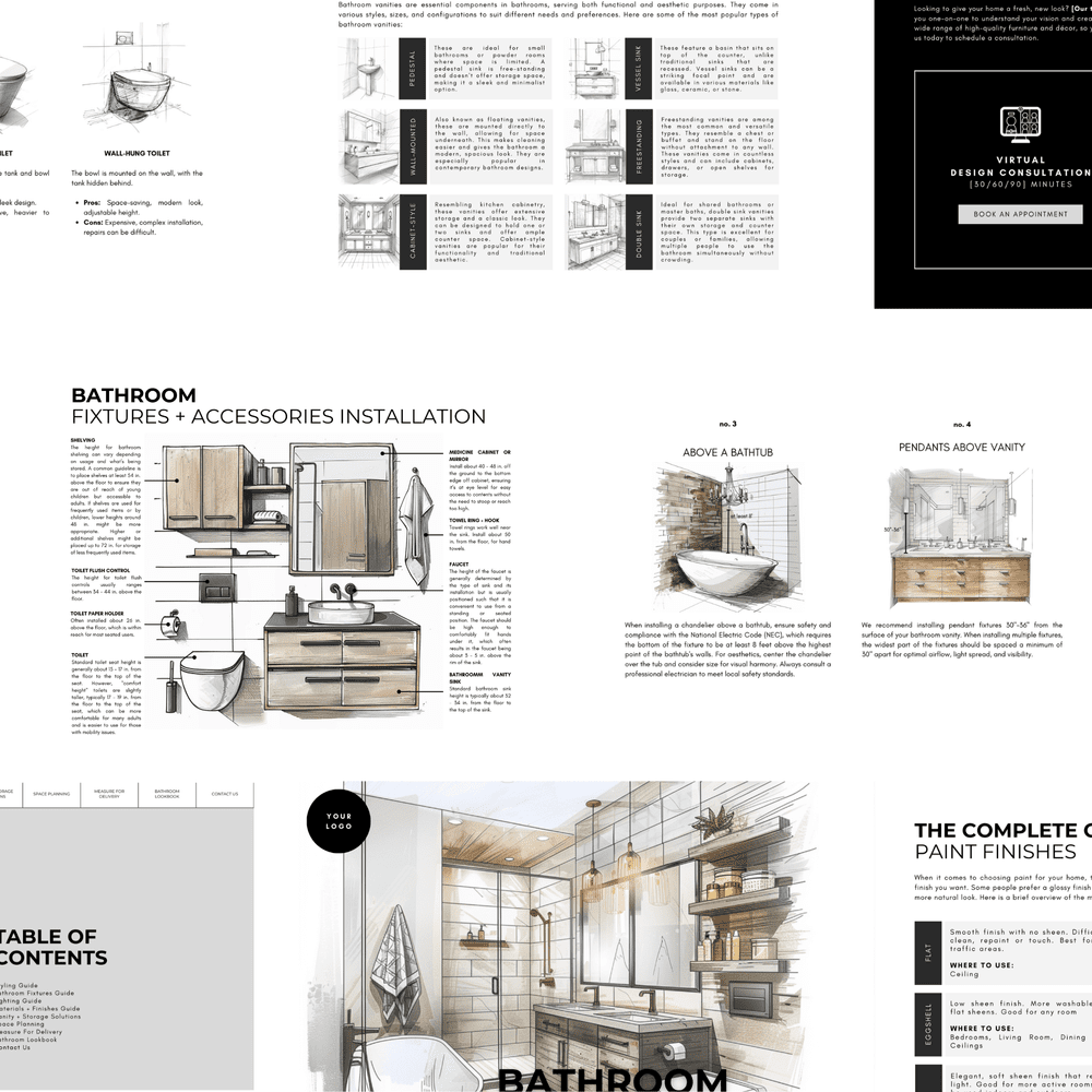 Bathroom Installation Guide Template | Pace By Design