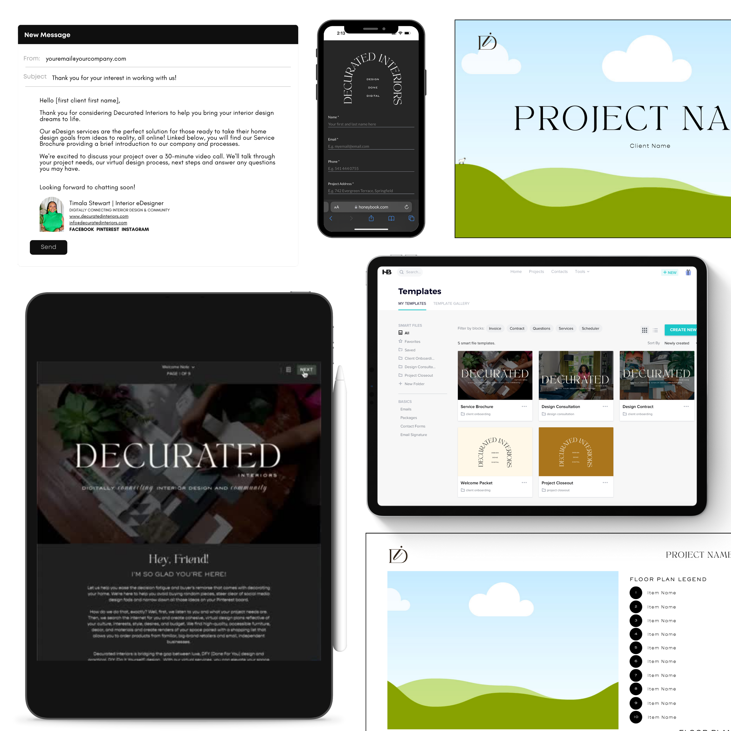 HoneyBook Setup for Interior Design Professionals | Pace By Design