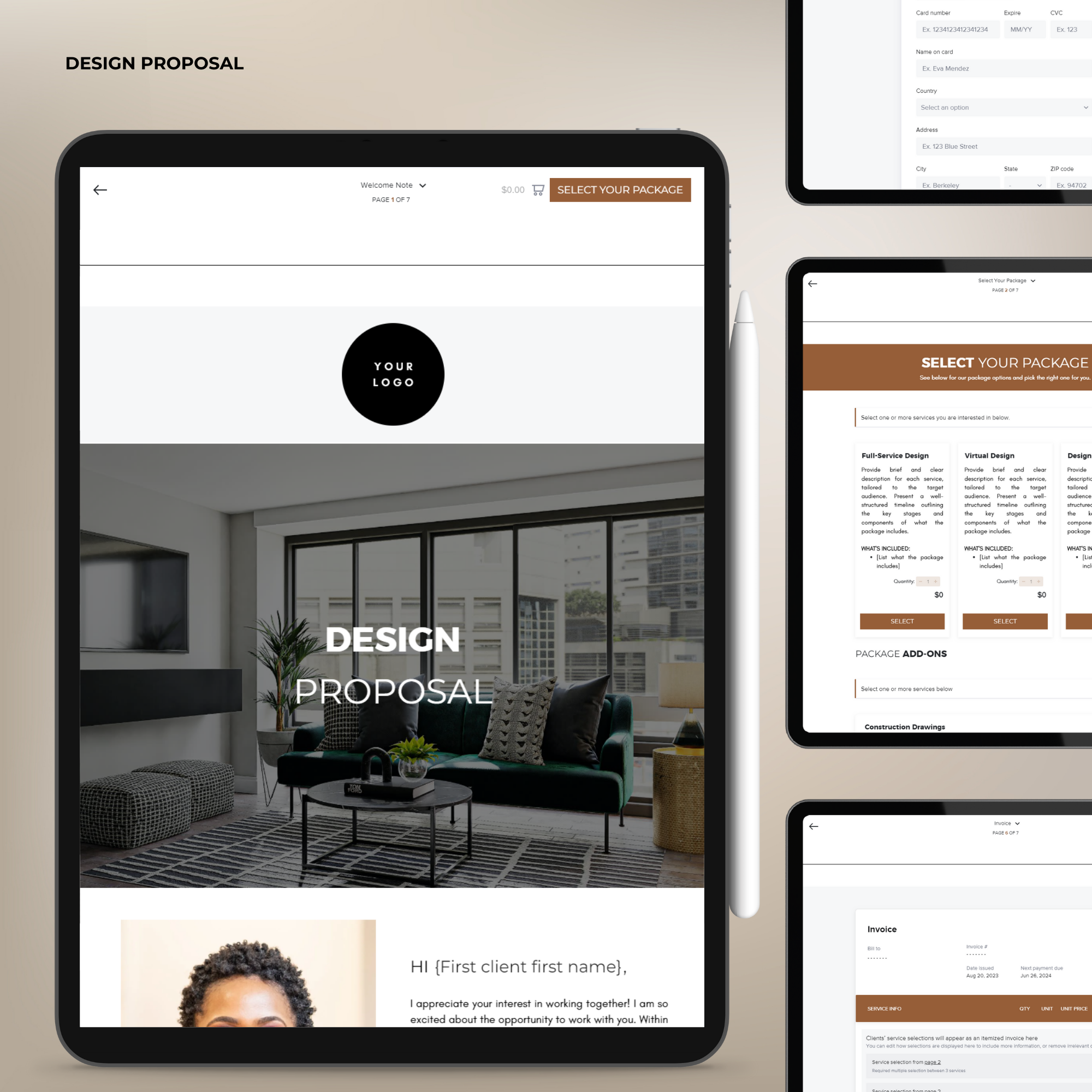Elevate Your Interior Design Business with Our Service Brochure ...